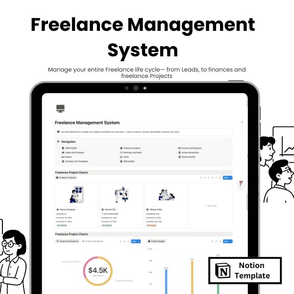 Freelance Management System - Notion Market Hub